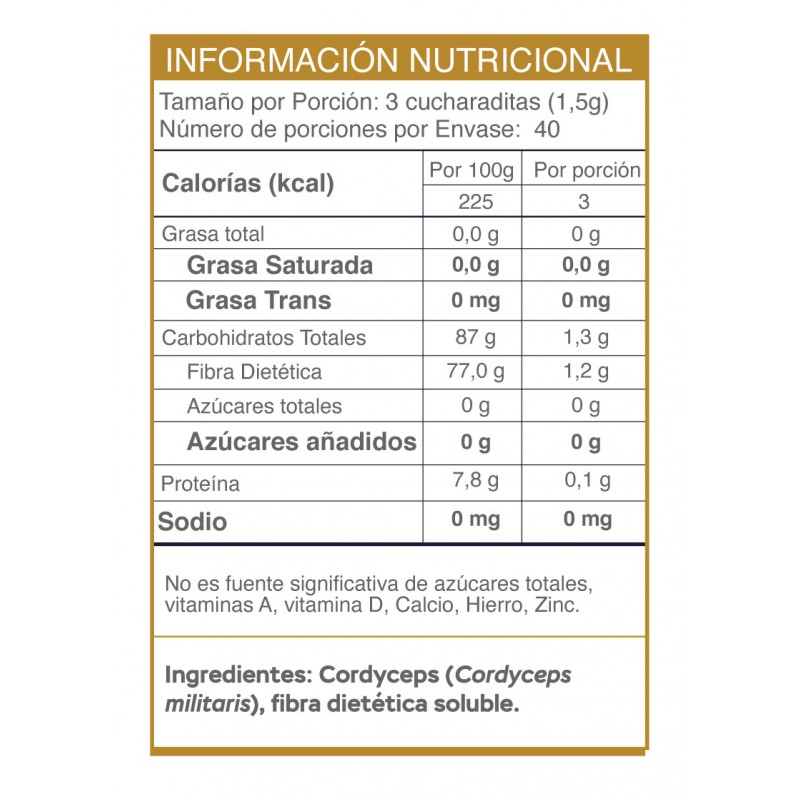 Comprar Cordyceps en Polvo x 60 Gramos - Supernat
