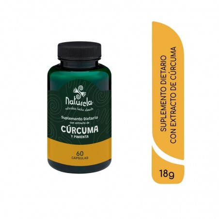 Cápsulas Con Extracto De Cúrcuma Y Pimienta x 60 capsulas - Naturela ...